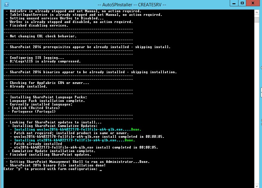 How To Install A Sharepoint 2016 Farm Using Powershell And Autospinstaller Step By Step Part 2