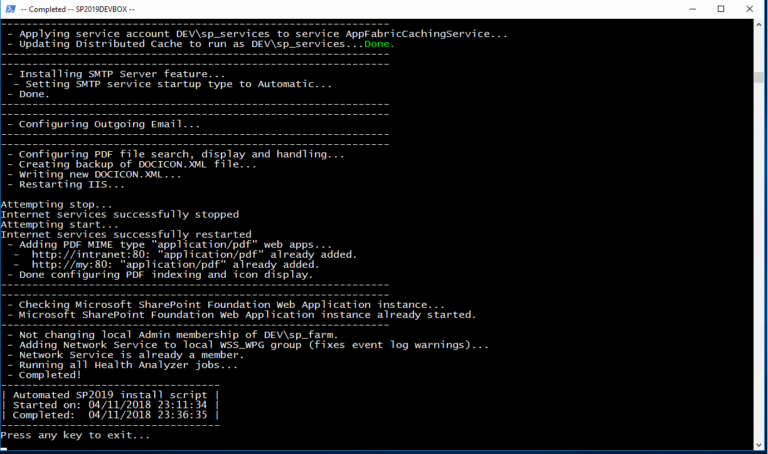 How To Install A Sharepoint 2019 Farm Using Powershell And Autospinstaller Step By Step Part 2