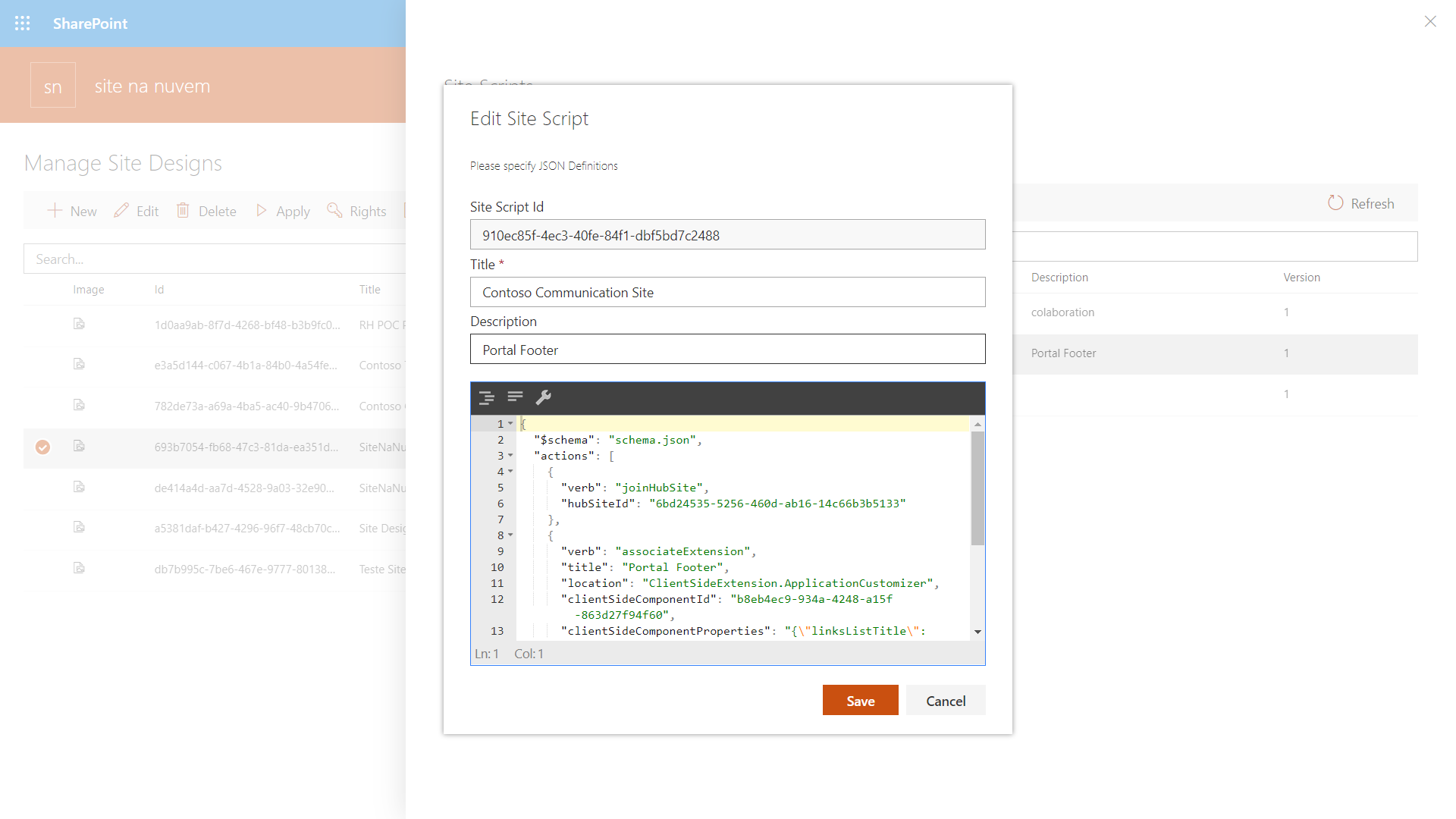 SPFx - Site Designs Manager - Blog IT