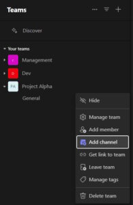 Standard vs Private vs Shared Channels in Microsoft Teams - Blog IT
